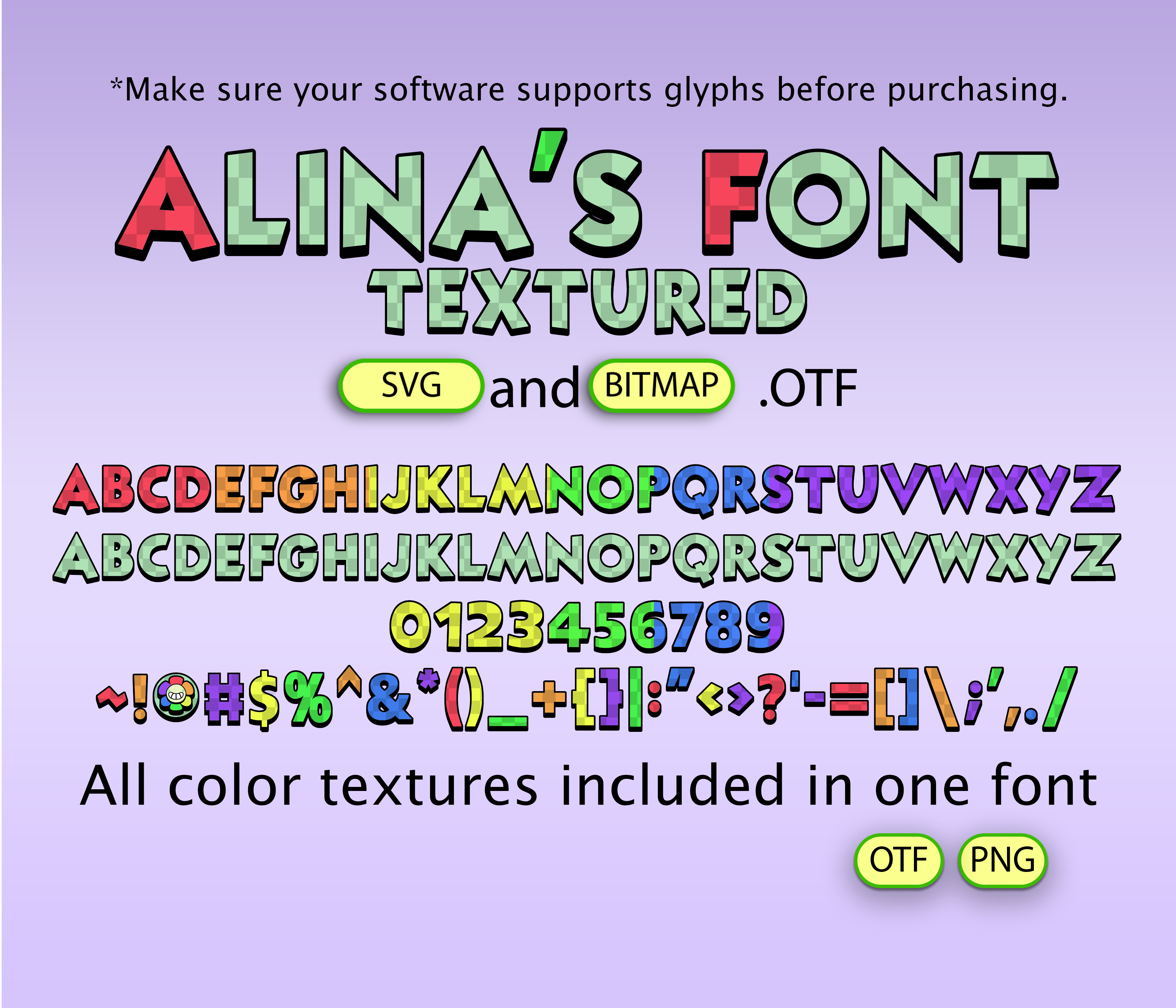 Texturedfonts: Unique and Creative Fonts for Every Project – Alina's Fonts